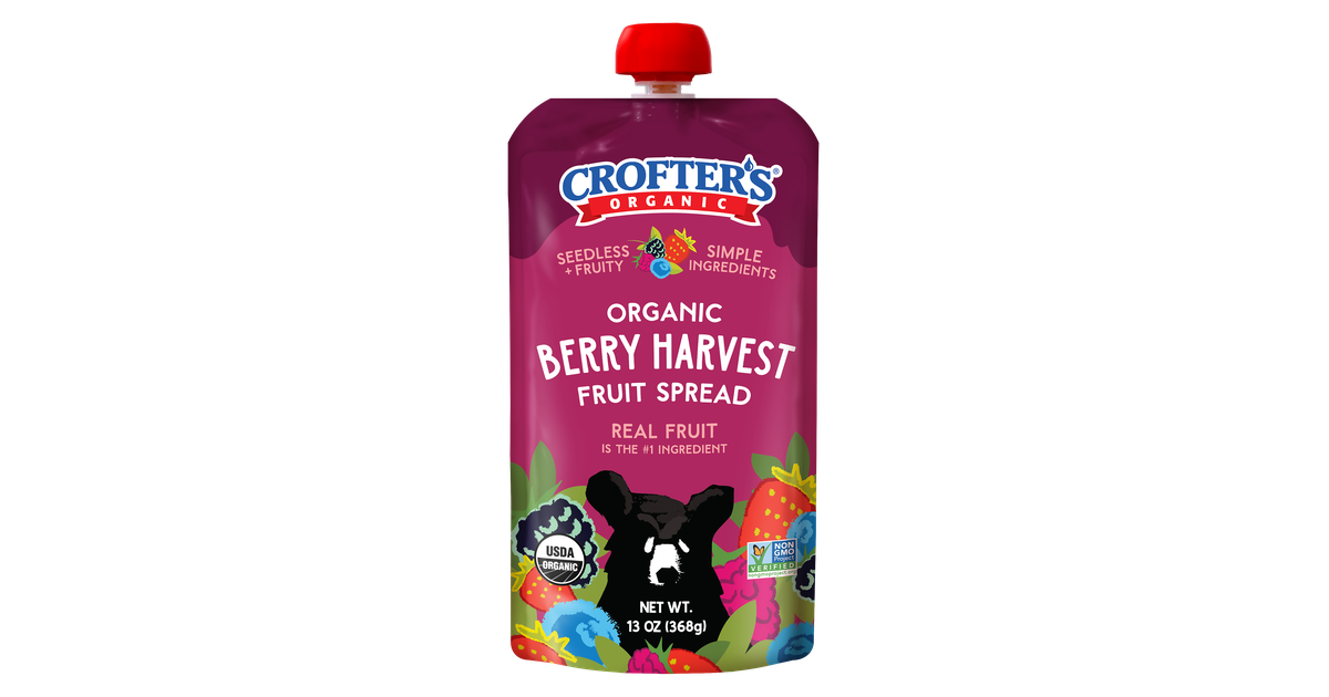Crofter's Berry Harvest Real Fruit Spread Squeeze, Organic - Azure Standard