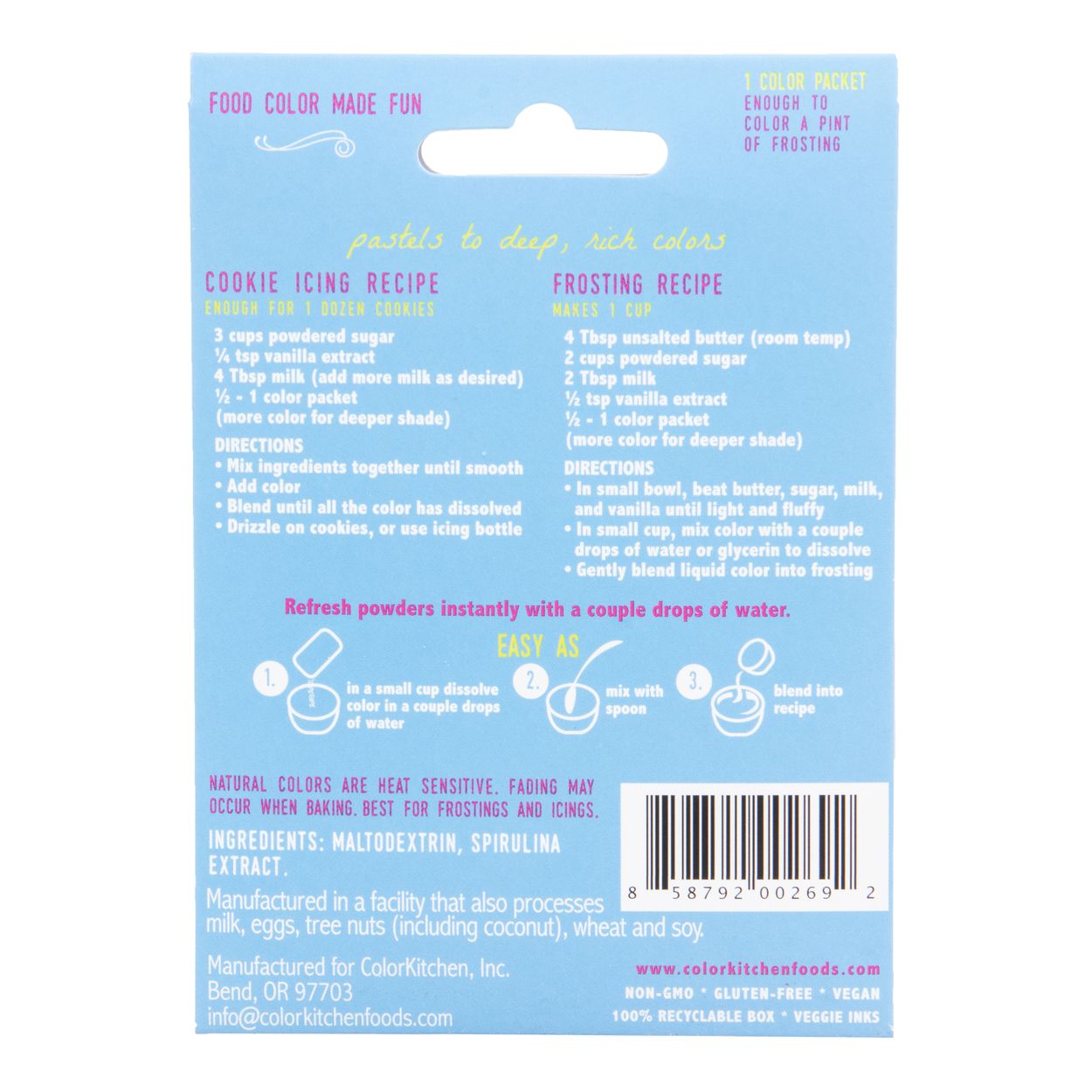 blue food coloring ingredients