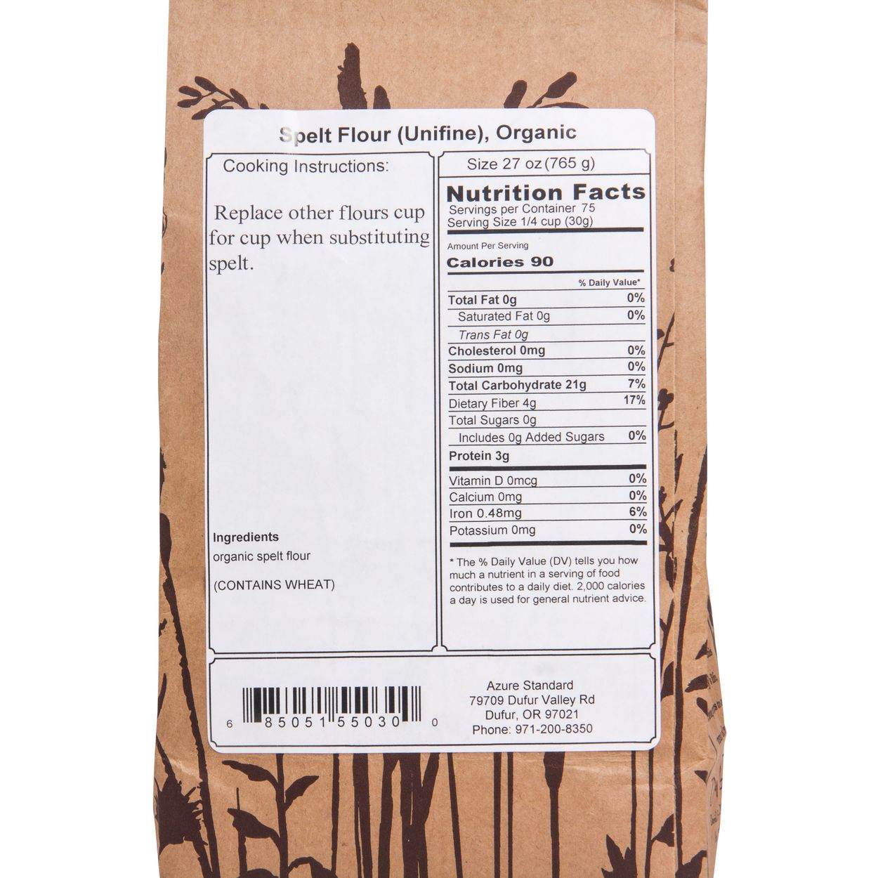 Nutrition Facts Spelt Flour | Besto Blog