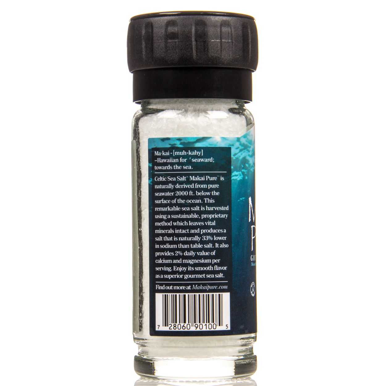 Mini Salt Grinder Celtic Sea Salt Makai Pure Deep Sea Salt - 2.1 Ounce ...