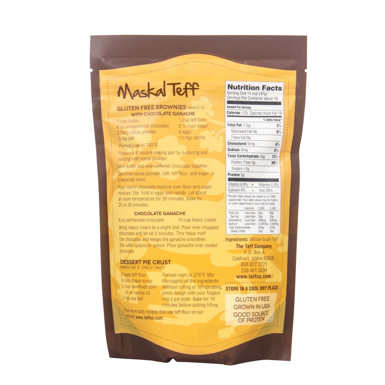 Teff Nutrition Facts Label | Besto Blog