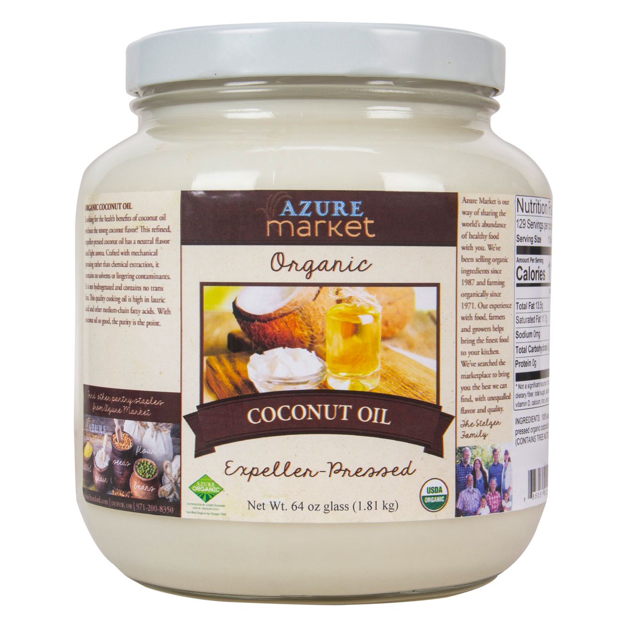 Coconut Oil – just pure, organic – 1/2 gallon | Wholy Living