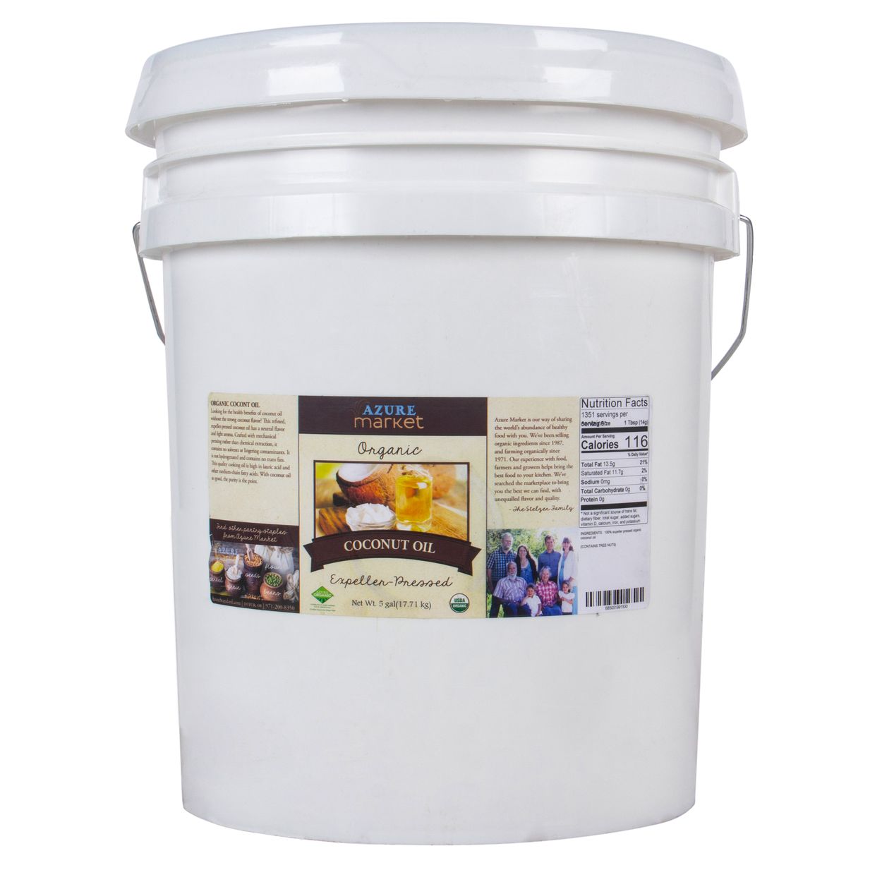 Coconut Oil – just pure, organic – 5 gallon | Wholy Living