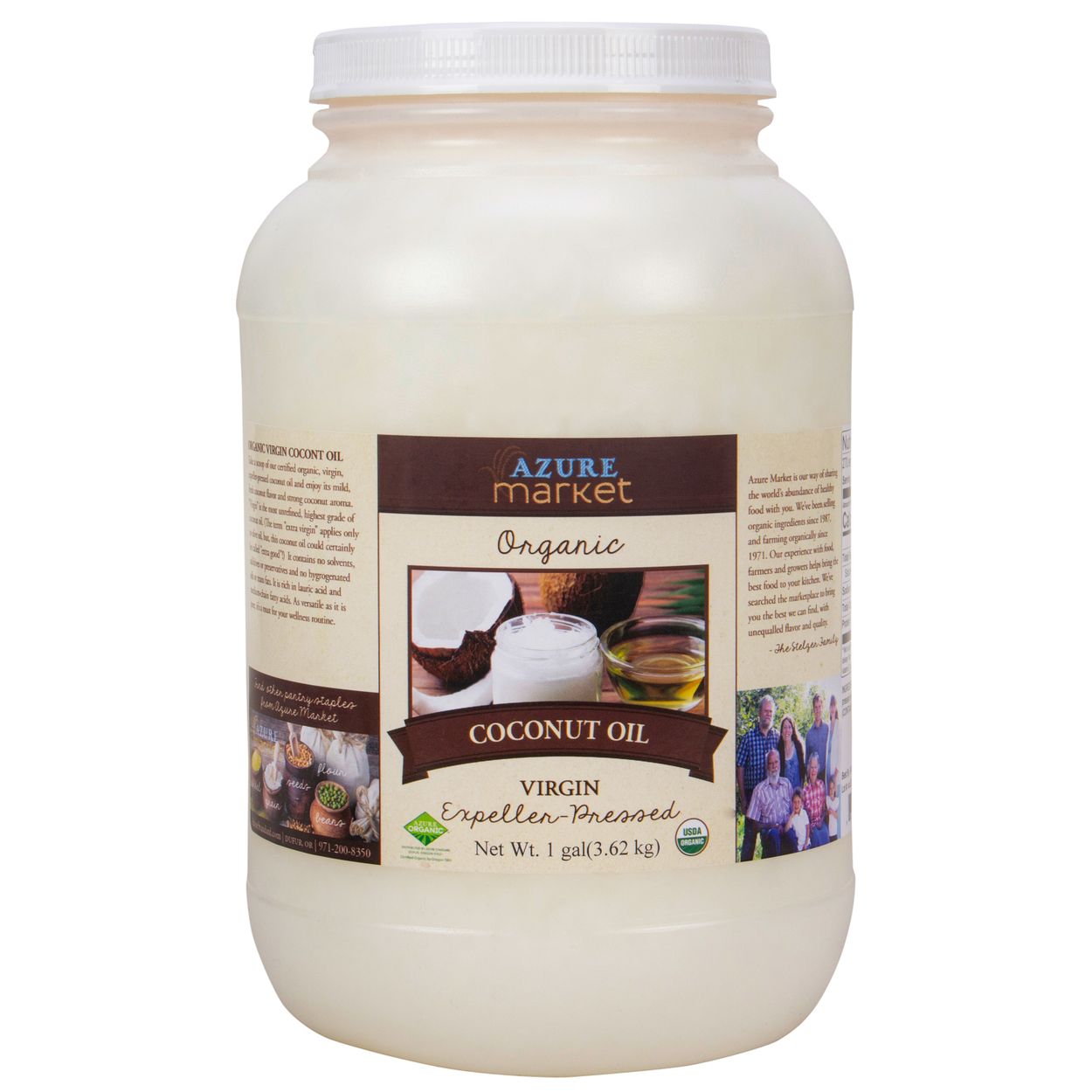 Coconut Oil, Extra Virgin – organic – gallon | Wholy Living