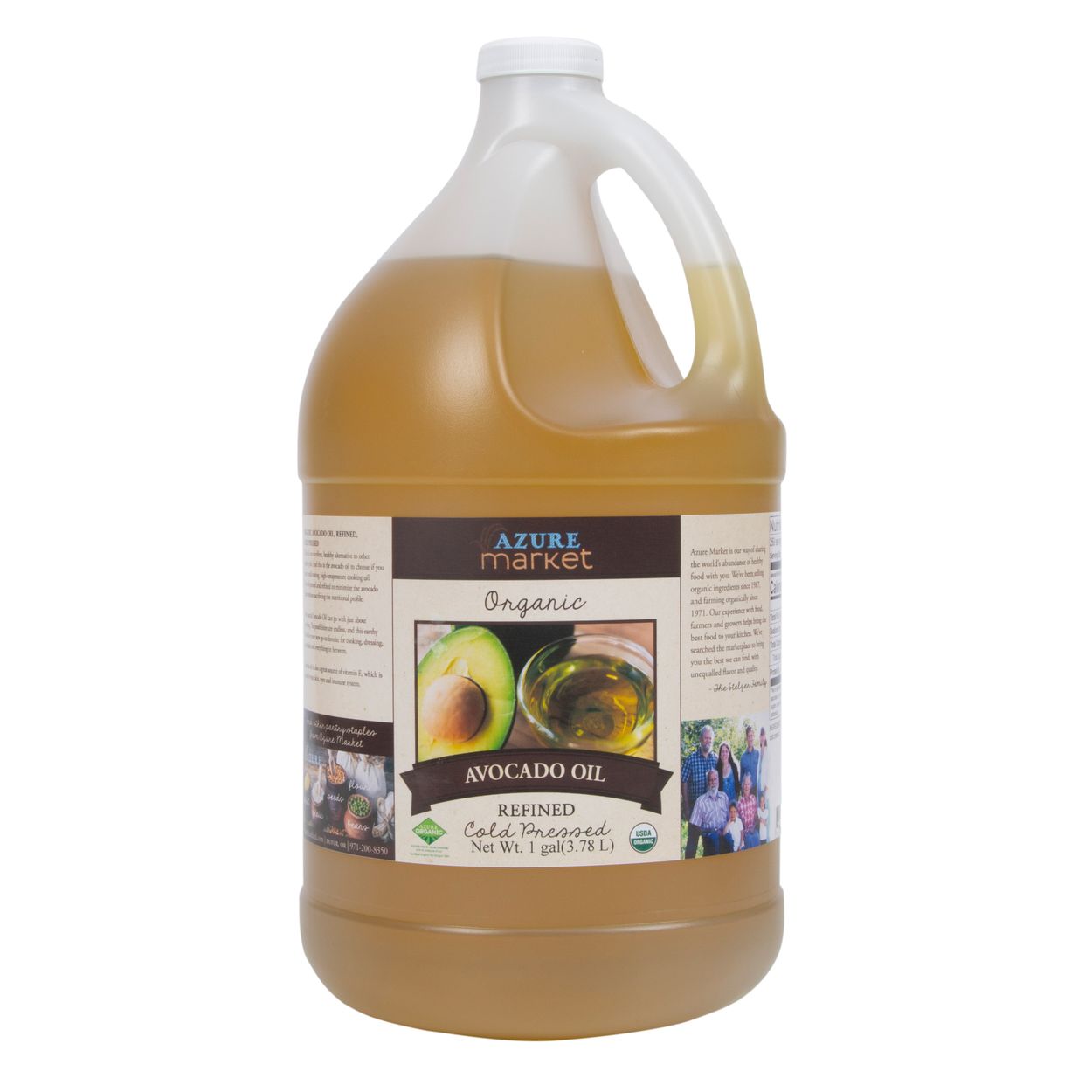 Avocado Oil – Cold Pressed – organic – gallon | Wholy Living