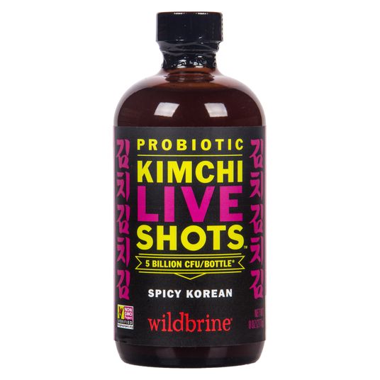 Wildbrine Kimchi Live Shots, Probiotic, Spicy Korean - Azure Standard