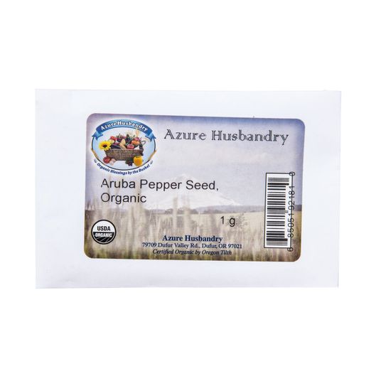 Azure Husbandry Aruba Pepper Seed, Organic - Azure Standard