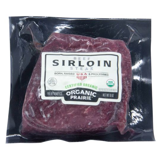 Organic Prairie Sirloin Steak, Frozen, Organic - Azure Standard