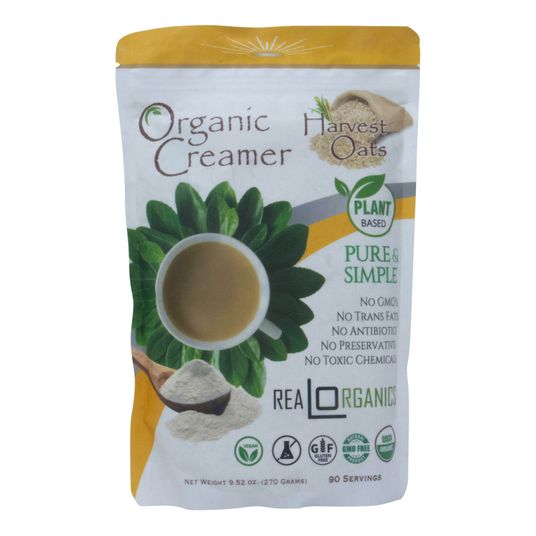 Realorganics Coffee Creamer, Powdered, Plant-Based, Organic - Azure Standard