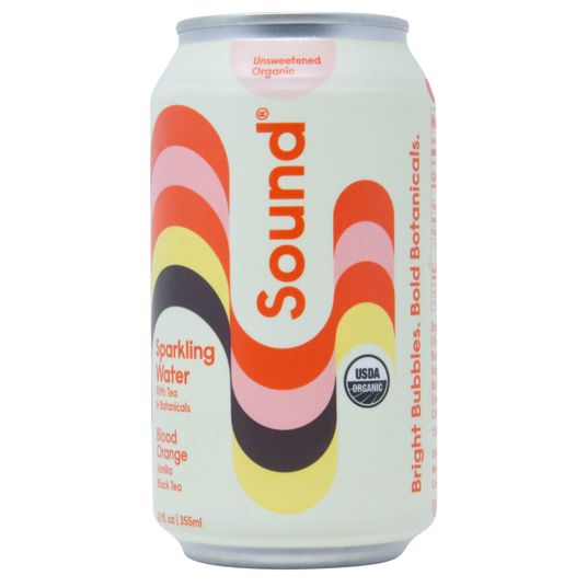 Sound Sparkling Water, Blood Orange Vanilla Black Tea, Organic - Azure ...