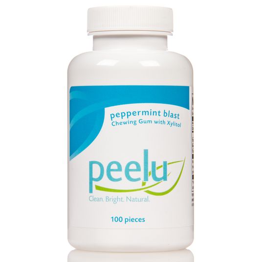 Peelu Xylitol Chewing Gum, Peppermint Blast - Azure Standard