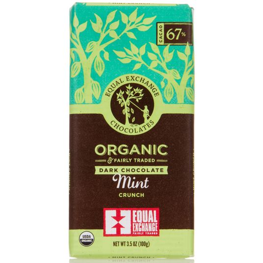 Equal Exchange *Dark Chocolate Bar, Mint Crunch 67%, Organic - Azure ...