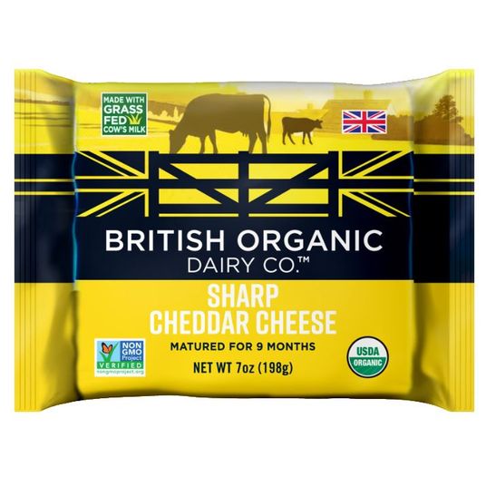 British Organic Cheddar Cheese, Sharp, Organic - Azure Standard