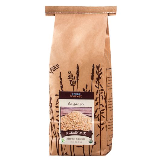Azure Market Organics Medium Cracked 9 Grain Mix, Organic - Azure Standard