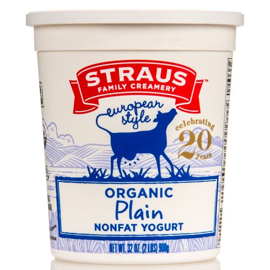 Straus Family Creamery Yogurt, Plain, Nonfat, Organic - Azure Standard