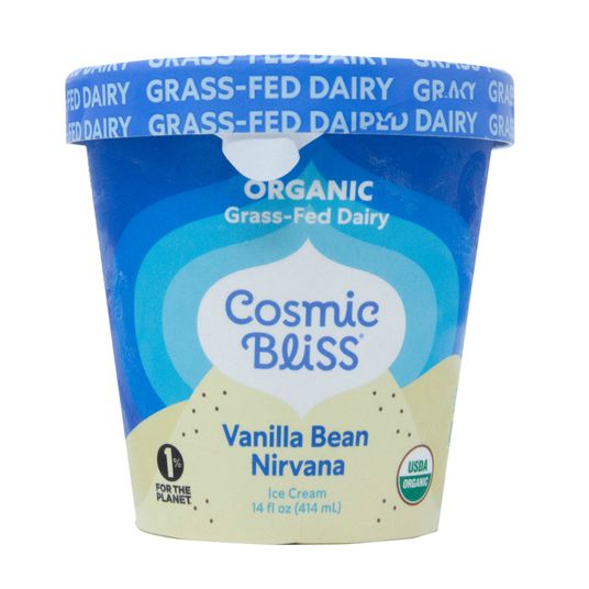 Cosmic Bliss Ice Cream, Vanilla Bean Nirvana, Frozen, Organic - Azure ...