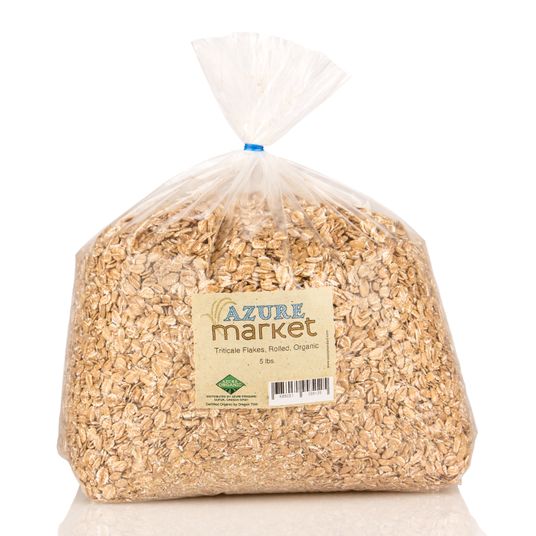 Azure Market Organics Triticale Flakes, Rolled, Organic - Azure Standard