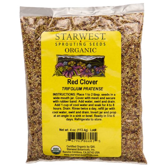 Starwest Red Clover Sprouting Seeds, Organic - Azure Standard