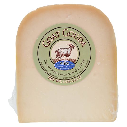 Central Coast Creamery Goat Cheese, Gouda, Wedge - Azure Standard