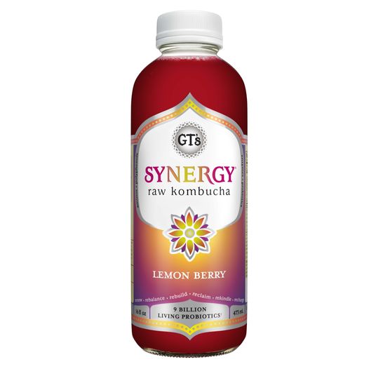 GT's SYNERGY, Kombucha Raw, Lemon Berry - Azure Standard
