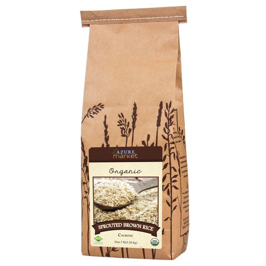 Azure Market Organics Rice, Sprouted, Brown, Calrose, Organic - Azure ...