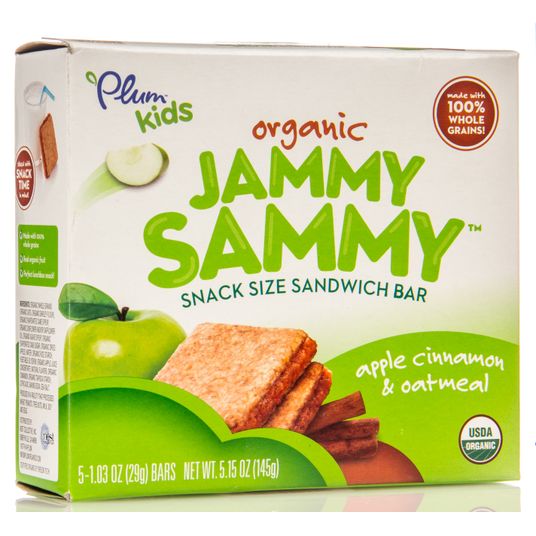 @@Plum Organics Jammy Sammy Bars Apples Cinnamon & Oatmeal, Organic ...