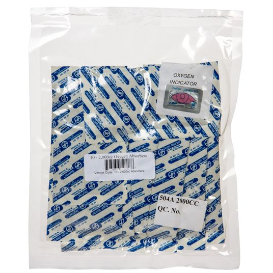Packaging And Supplies Oxyfree Oxygen Absorbers 2 000 Cc For