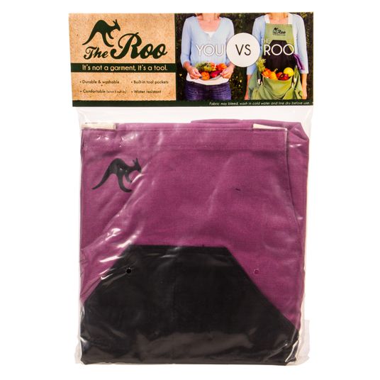 @@The Roo Apron Gardening & Harvesting Apron, Purple - Azure Standard