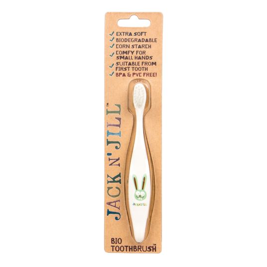 @@Jack N' Jill Children's Bio Toothbrush, Soft, Bunny - Azure Standard