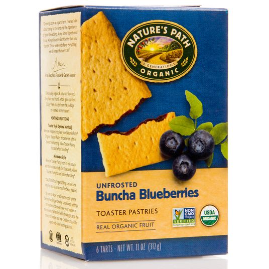 Nature's Path Toaster Pastries, Blueberry, Unfrosted, Organic - Azure ...