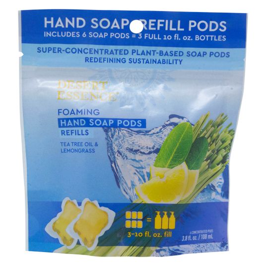 Desert Essence Foaming Hand Soap Refill Pods, Lemongrass - Azure Standard