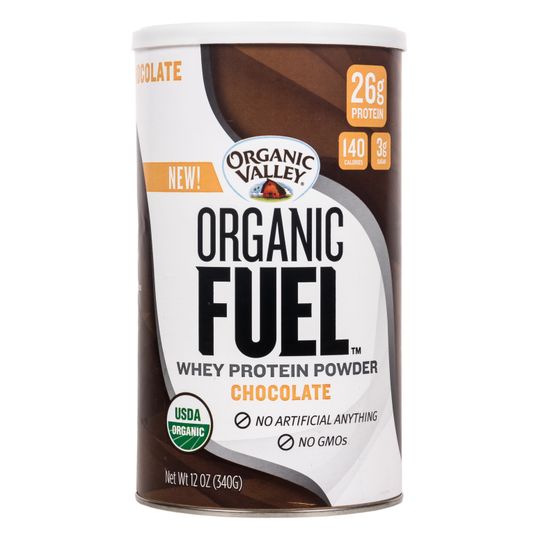 Organic Valley Whey Protein Powder, Fuel, Chocolate, Organic - Azure ...