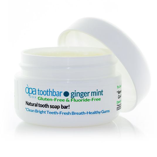 @@Opa Toothbar Ginger Mint, Natural Tooth Soap Bar - Azure Standard