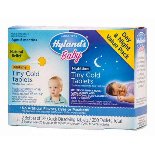 Hyland's Baby Tiny Cold Tablets, Day & Nighttime, Value Pack - Azure ...