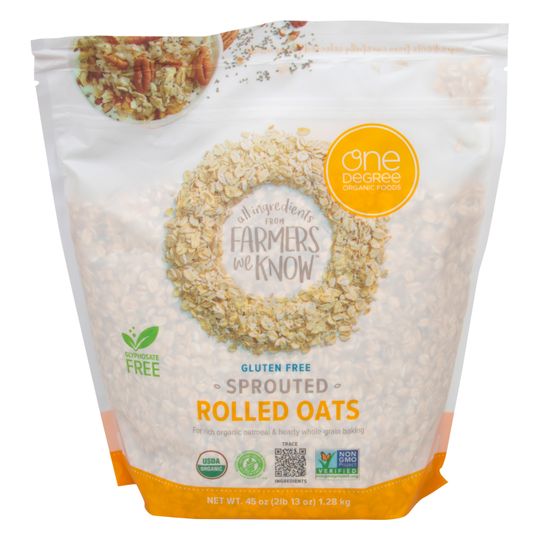 One Degree Oats, Rolled, Sprouted, Organic - Azure Standard