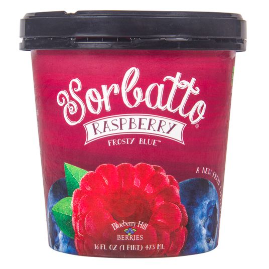Sorbatto Raspberry Frosty Blue, Frozen Fruit Dessert - Azure Standard