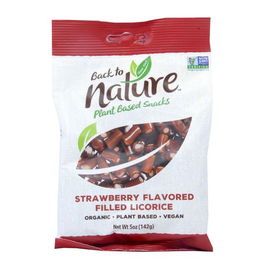 Back to Nature Licorice, Strawberry Flavor Filled, Organic - Azure Standard
