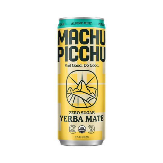 Machu Picchu Energy Energy Drink, Yerba Mate Zero Sugar, Alpine Mint ...