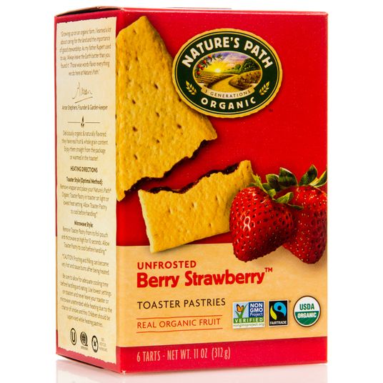 Nature's Path Toaster Pastries, Strawberry, Unfrosted, Organic - Azure ...
