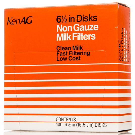 Ken Ag 6 1/2" Non-Gauze Milk Filter Disk - Azure Standard