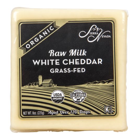 Sierra Nevada Cheese Company Cheddar Cheese, Raw, White, Organic ...
