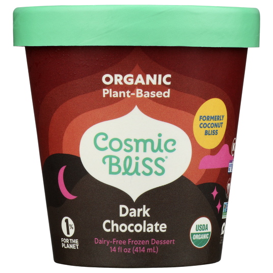 Cosmic Bliss Coconut Ice Cream, Dark Chocolate, Frozen, GF, Organic ...