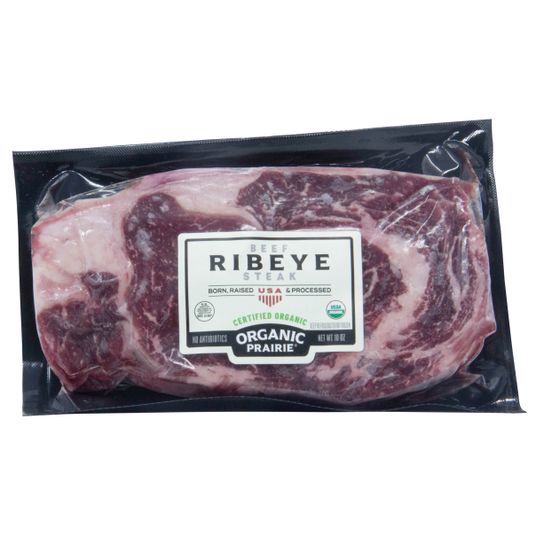 Organic Prairie Ribeye Steak, Frozen, Organic - Azure Standard