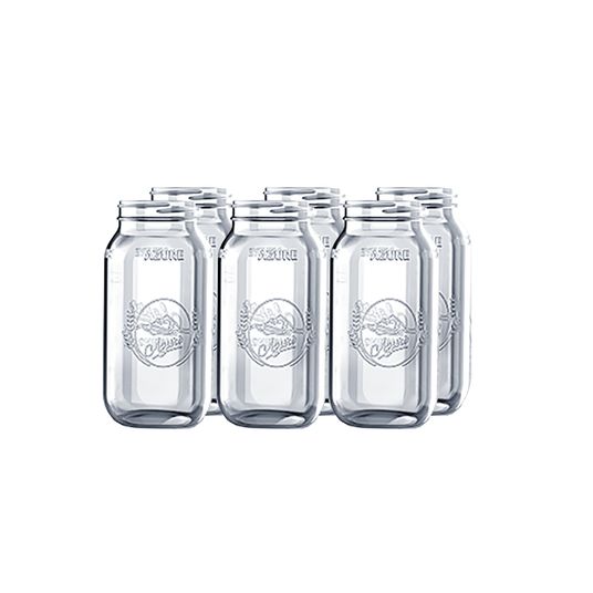 Azure Canning Co. Canning Jars, Half-Gallon, Wide Mouth (JARS ONLY, no ...