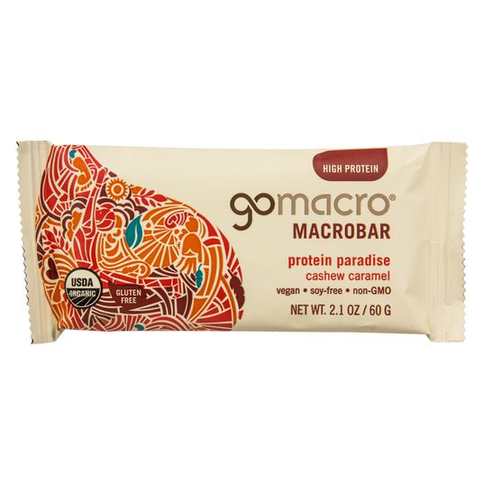 @@GoMacro Macrobar, Protein Paradise, Cashew and Caramel, Organic, GF ...