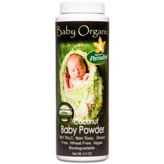 @@Nature's Paradise Organics Baby Powder, Coconut, Organic - Azure Standard