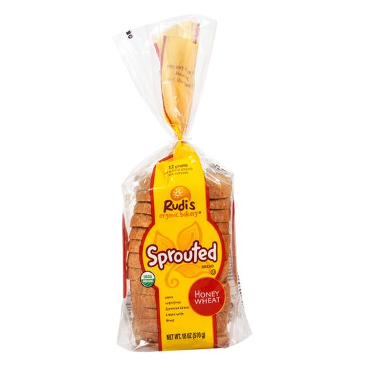 Rudi's Bakery Sprouted Honey Wheat Bread, Frozen, Organic - Azure Standard