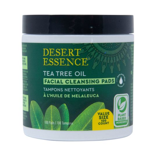 Desert Essence Facial Cleansing Pads, Tea Tree Oil - Azure Standard