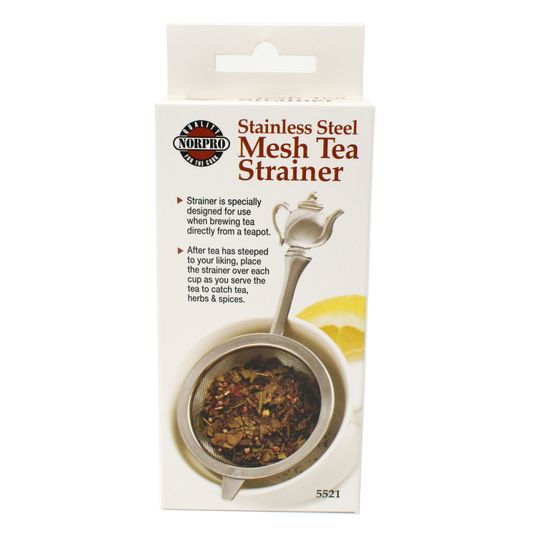 Norpro Mesh Tea Strainer, Stainless Steel - Azure Standard